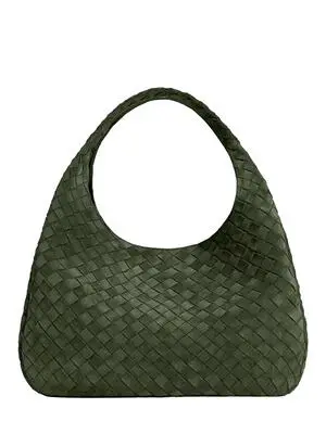 Bottega Veneta Large Campana Woven Bag - Green