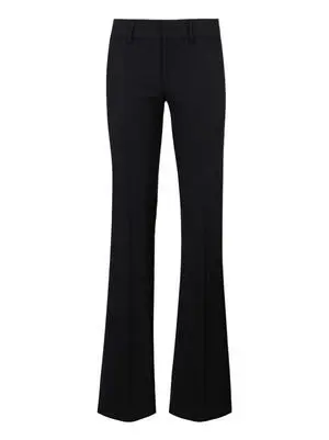 Dsquared2 Tailored Cigarette Pants With Peek-a-boo Detail - Black