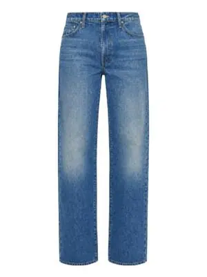 MOTHER The Dodger Flood Wide-Leg Jeans Blue