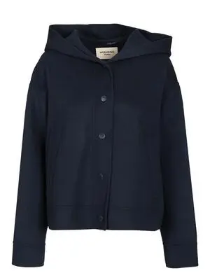 MAX MARA Weekend Max Mara Boxy Hooded Jacket With Snap Closure