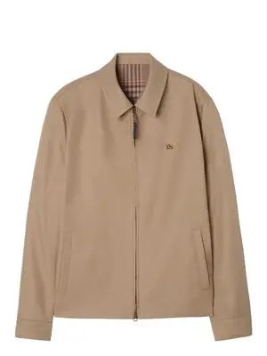 Burberry Reversible Gabardine Harrington Jacket - Beige
