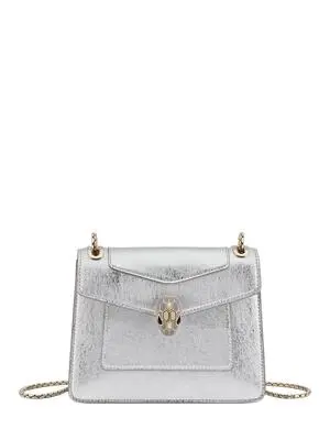 BVLGARI Small Serpenti Forever Shoulder Bag - Silver