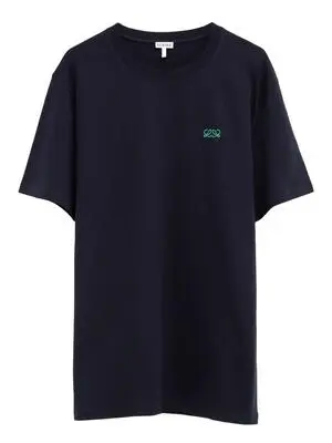 Loewe Loewe Anagram Cotton T-Shirt Blue