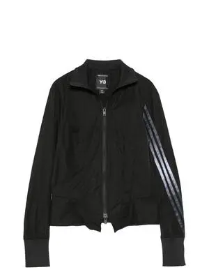 Y3 Logo Nylon Track Jacket - Black