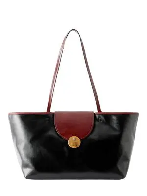 Versace Vivienne Medusa-embellished Coated Canvas Tote - Black