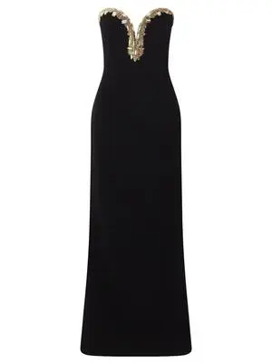 Rebecca Vallance Alexandrite Embellished Gown - Black