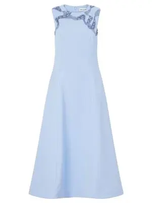 Rebecca Vallance Ayli̇n Embellished Cady Midi Dress - Blue