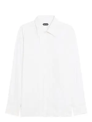 TOM FORD Cottonpoplin Tuxedo Shirt - White