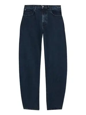 FRAME The Bubble Highrise Barrelleg Jeans - Dark Denim