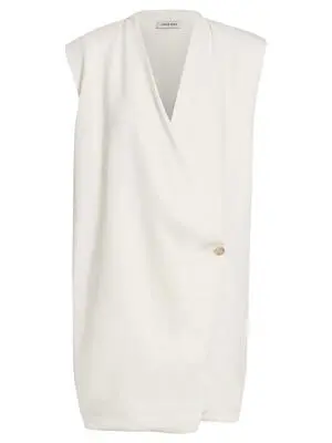 ANINE BING Crepe Mini Dress - Ivory