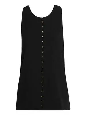 Adam Lippes Adam Lippes Nazra Wool-Crepe Top Black