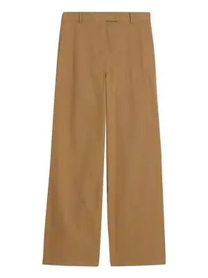 Dries Van Noten Cotton Canvas Wide-leg Trousers - Camel