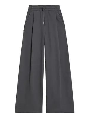 Dries Van Noten Pleated Cotton-terry Track Pants - Dark Gray