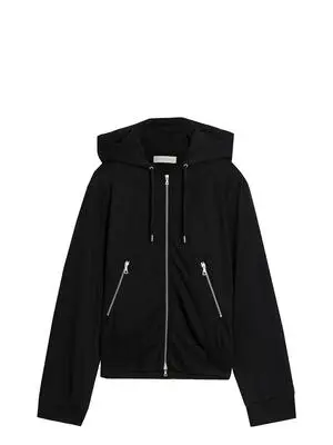 Dries Van Noten Cotton-jersey Zip-up Hoodie - Black