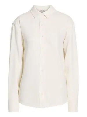 ANINE BING Braxton Crepe Shirt - Ivory