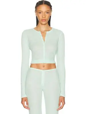 Kiki De Montparnasse Tricot Gaufr" Baby Cardigan - Menthe
