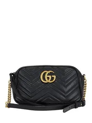 Gucci Gg Marmont Shoulder Bag - Black