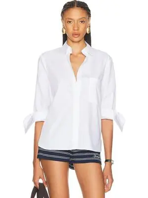 TWP Button-down Shirt With Pocket - White
