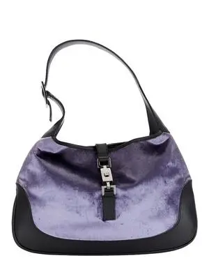 Gucci Velvet Jackie Hobo Bag - Purple