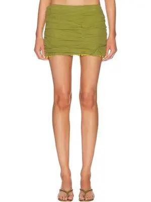 Staud Nicola Skirt - Pesto