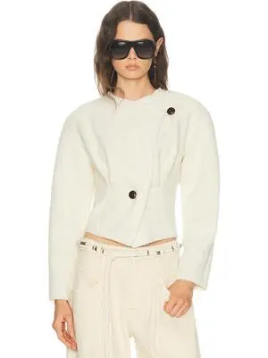 Isabel Marant Étoile Suna Cropped Knit Jacket - Ecru