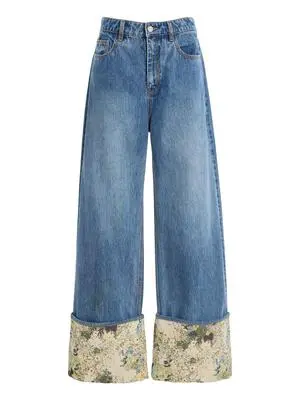 ALEMAIS Marcel Rigid Mid-rise Wide-leg Jeans - Blue