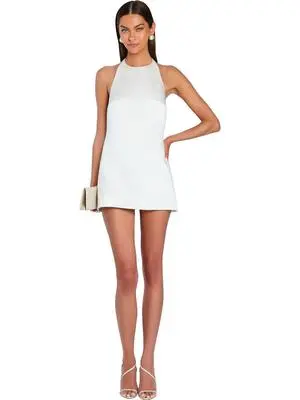 Retrofete Drexley Mini Dress With Open Back - White