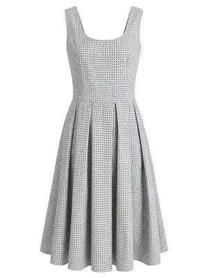DOLCE & GABBANA Dolce & Gabbana Polka-Dot Pleated Midi Dress
