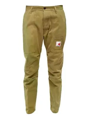 Dsquared2 Logo-patch Paneled Trousers - Green