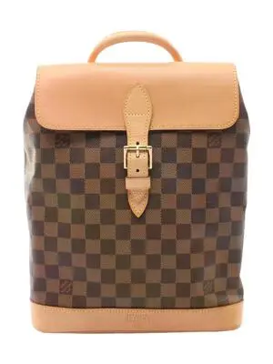 LOUIS VUITTON 1996 Damier Ebene Arlequin Soho Backpack - Brown