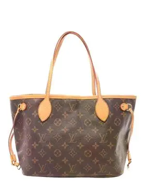 LOUIS VUITTON Monogram Neverfull Pm Tote Bag - Brown