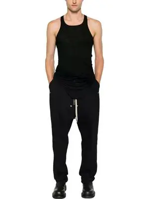 Rick Owens Ribbed-knit Tank Top - Black
