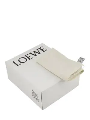Loewe Loewe Anagram Jacquard And Calfskin Square Tote Bag Green