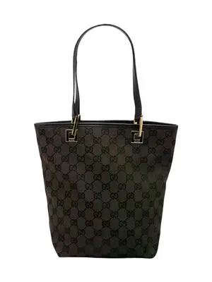 Gucci Gg Canvas Tote Bag - Brown