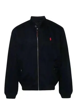 Polo Ralph Lauren Bomber Jacket With Embroidered Pony Logo - Blue