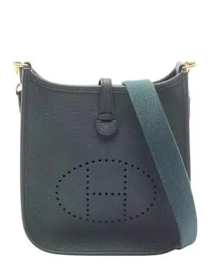 Hermès Hermès 2022 Clemence Evelyne 16 Amazone Crossbody Bag Green