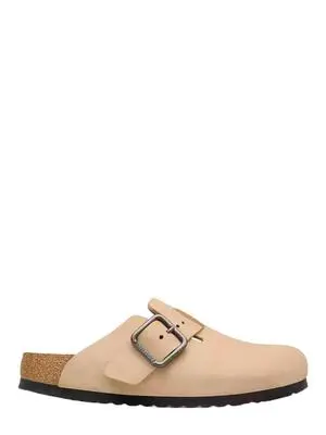 BIRKENSTOCK Buckle-fastening Leather Mules - Neutrals