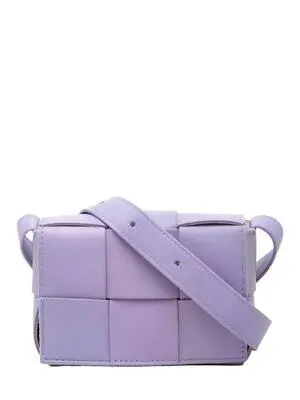 Bottega Veneta Extra Mini Nappa Maxi Intrecciato Cassette Crossbody Bag - Purple