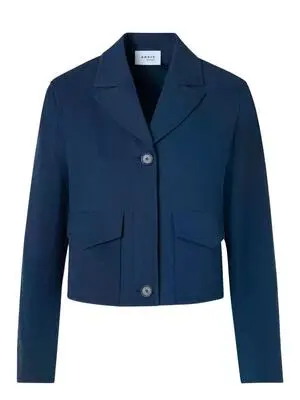 Akris Dark Notched Lapel Jacket - Blue