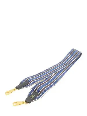Hermès Chevron Pattern Bag Strap - Blue