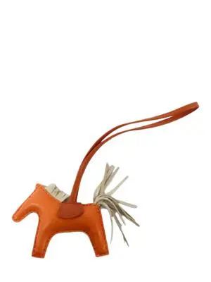 Hermès Rodeo Pm Horse Bag Charm - Orange