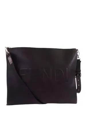 Fendi Roma Pouch Shoulder Bag - Black