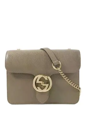 Gucci Interlocking G Chain Shoulder Bag - Neutrals