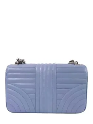 Prada Chain Leather Shoulder Bag - Blue