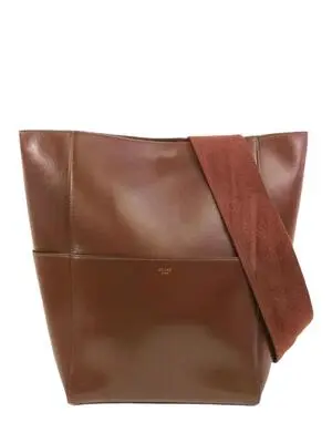 Celine Sangle Bucket Large Shoulder Bag - Brown
