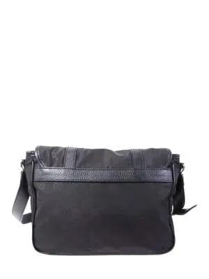 Gucci Gg Monogram Messenger Bag - Black