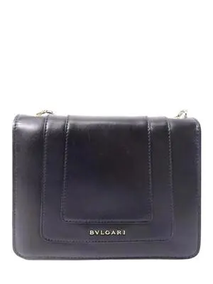 BVLGARI Small Serpenti Forever Chain Shoulder Bag - Black