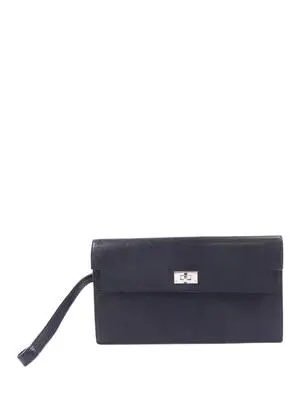 Hermès Kelly Pocket Long Wallet - Black