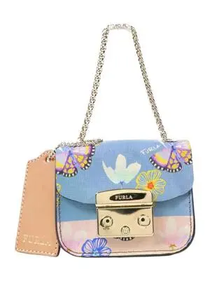 Furla Mini Metropolis Butterfly-print Handbag - Blue