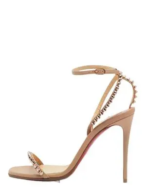 CHRISTIAN LOUBOUTIN Studded Heeled Sandals - Neutrals